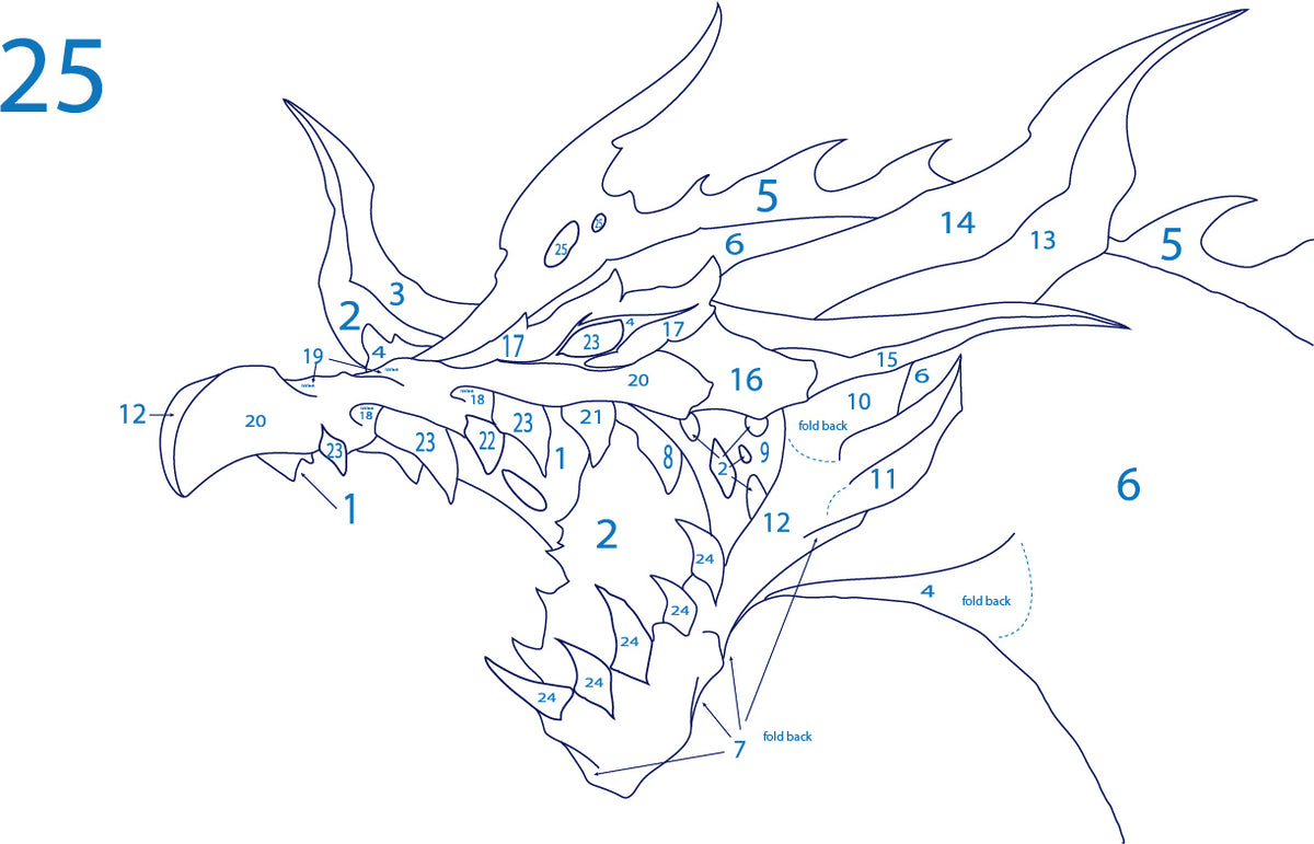 Dragon Vector Download Paint By Number – MacKay Fine Art