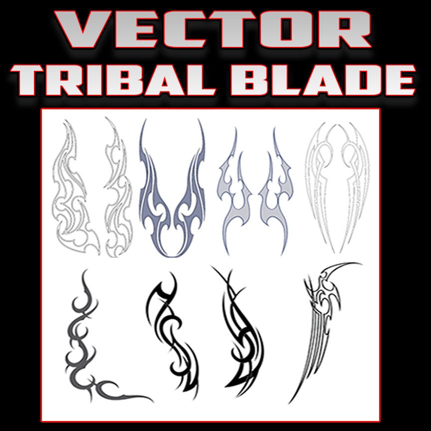 Tribal Blades vector set – MacKay Fine Art